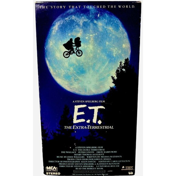 Media | Et The Extra Terrestrial Alien Vhs 1982 Green Black Tape Drew ...